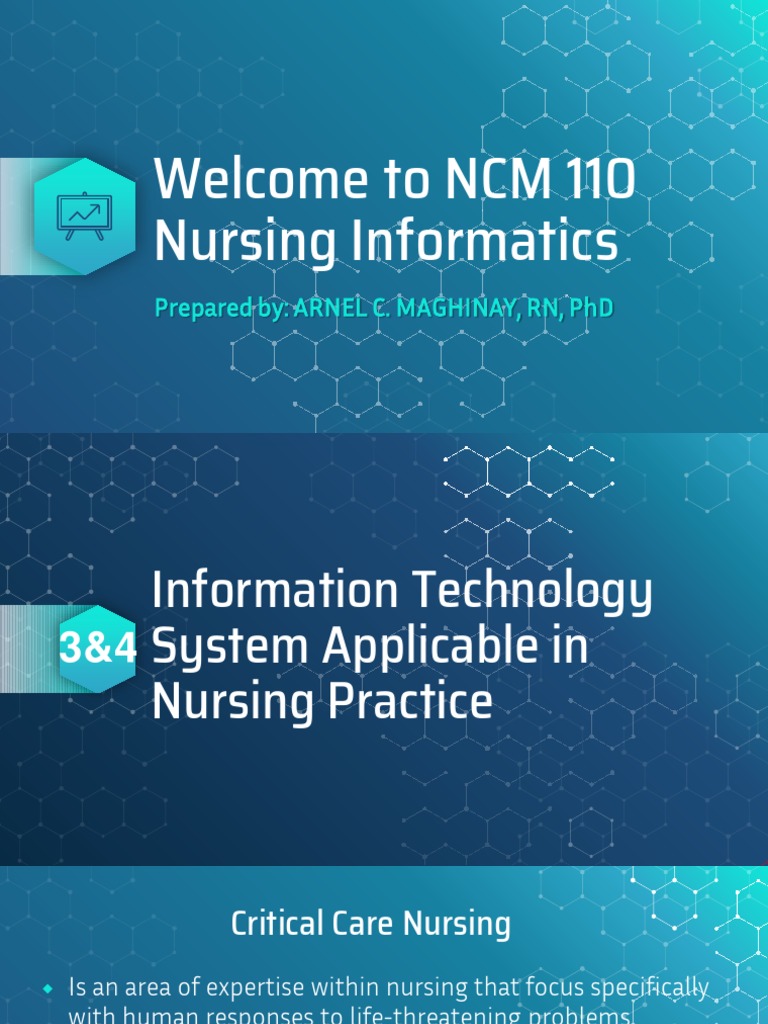 Information Technology System Applicable In Nursing Practice Pdf