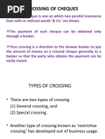 Types of Cheque Crossings Explained | PDF | Negotiable Instrument | Cheque