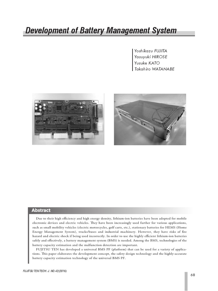 Notes On BMS Project | Download Free PDF | Electric Vehicle ...