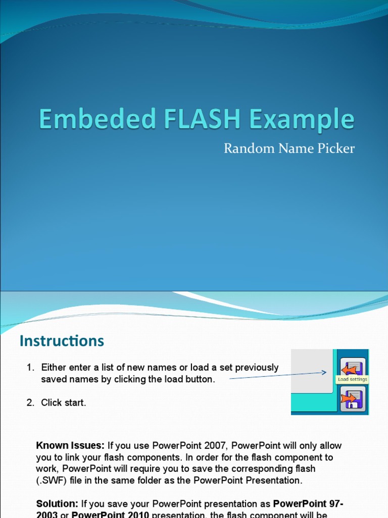 Random Name Selector Example PDF