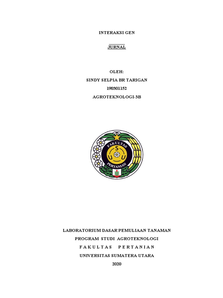 Jurnal Interaksi Gen dalam Genetika | PDF