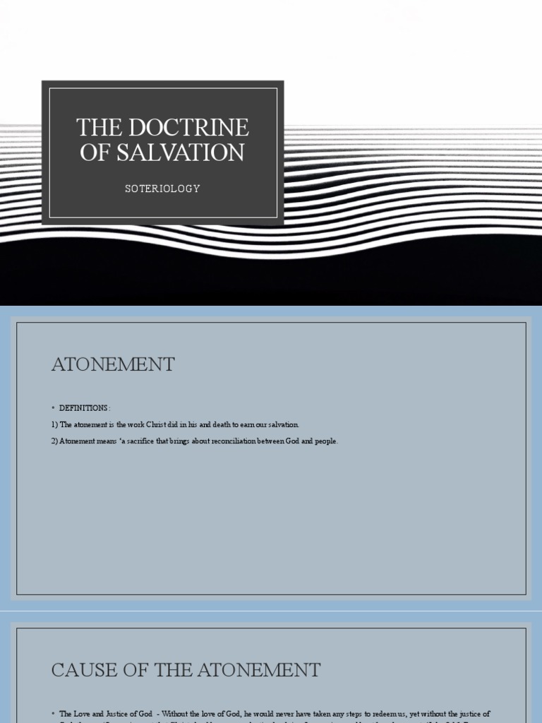 The Doctrine of Salvation | PDF