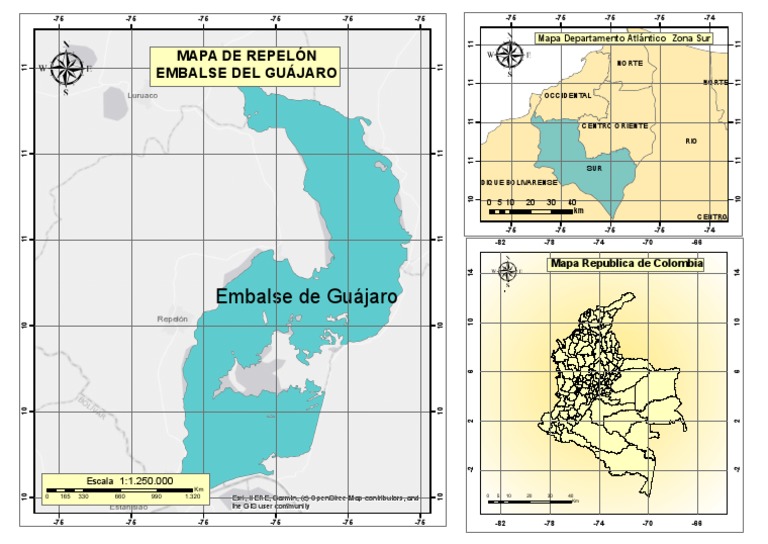 Mapa del Embalse del Guájaro | PDF | Business | Science