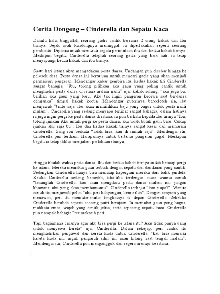 Dongeng Cinderella | PDF