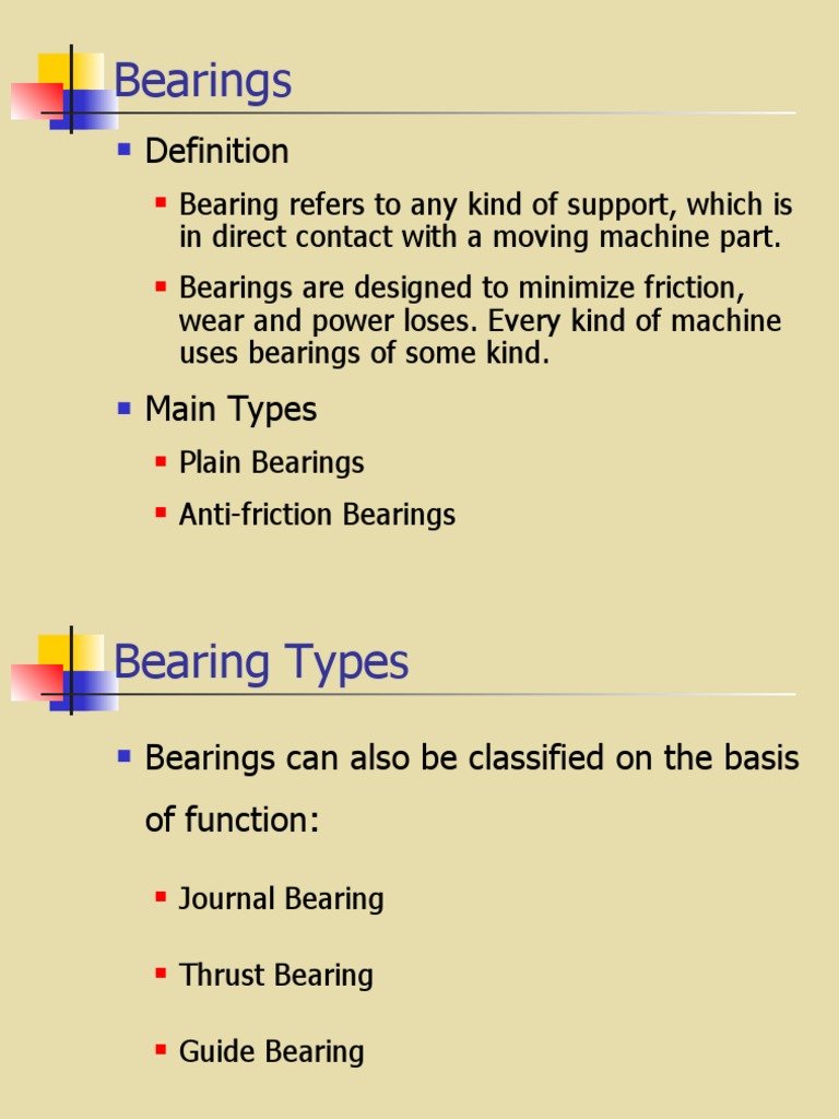 Bearings | PDF | Bearing (Mechanical) | Applied And Interdisciplinary ...