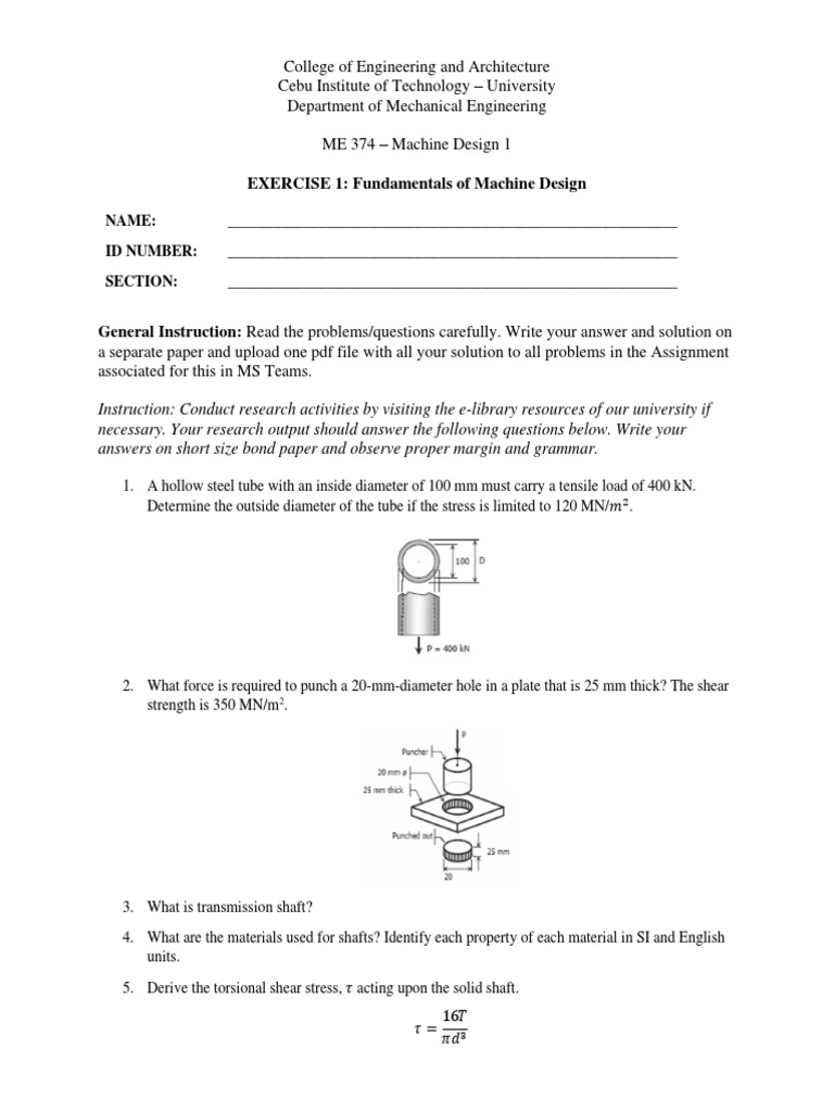 ME374 - Module 1 - Exercise 1 | PDF