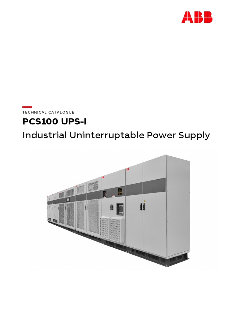 2UCD120000E002 - H PCS100 UPS-I Technical Catalogue | PDF