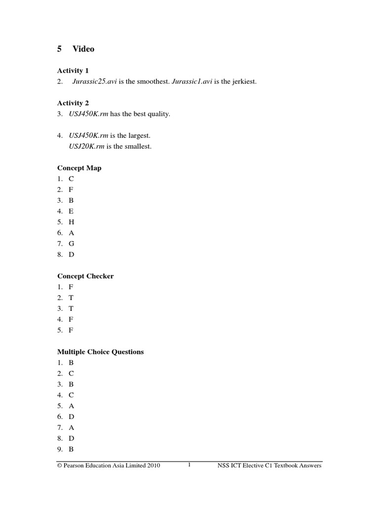 Textbook Answer CH5 Video | PDF | Video | Streaming Media