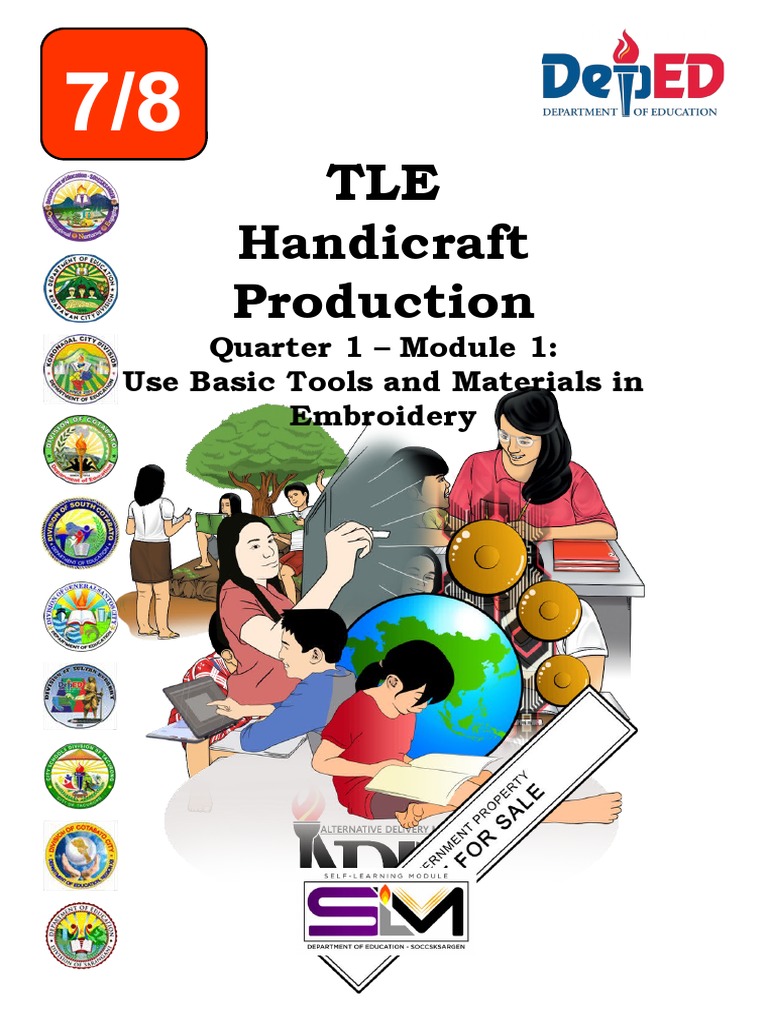 Tle Handicraft Quarter 1 Module 1 | PDF | Embroidery | Sewing