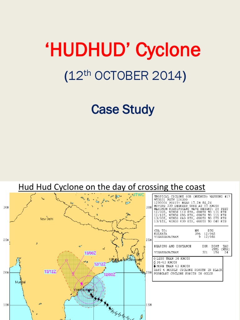 Cyclone Hud Hud Case | PDF | Storm Surge | Tropical Cyclones