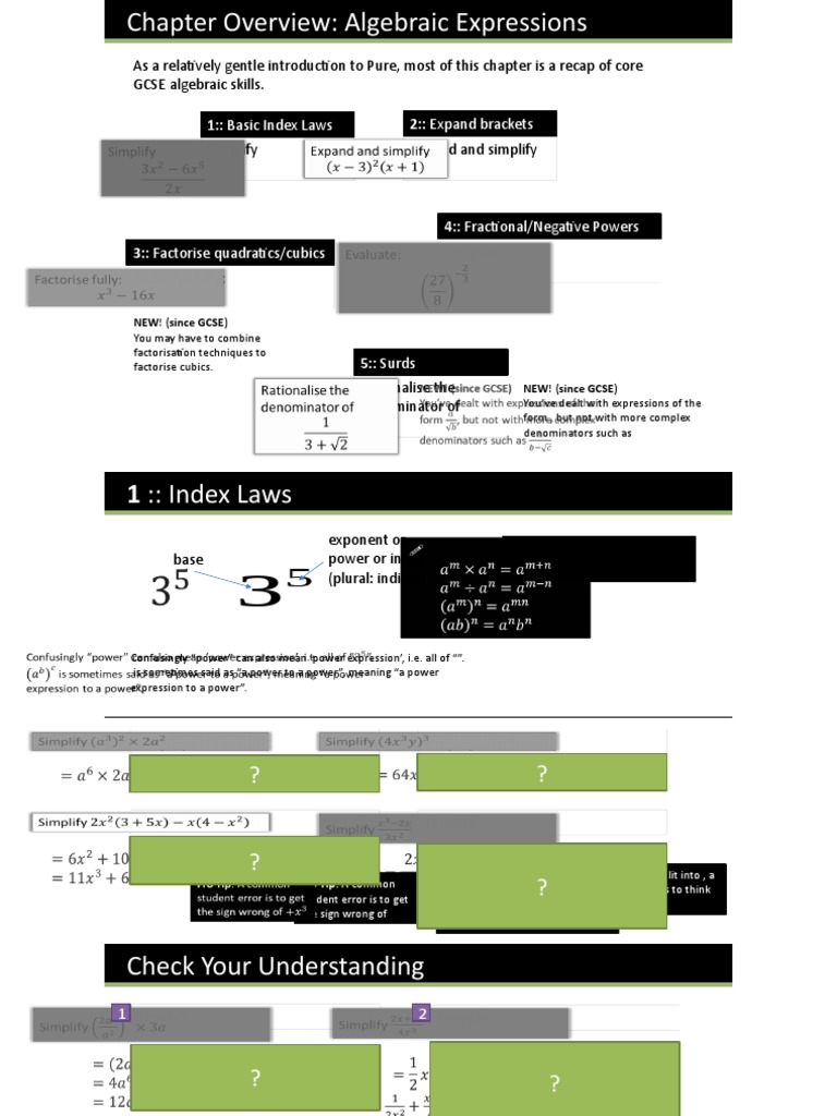 Expanding Cubic Expressions Simplified | PDF | Algebra | Teaching ...