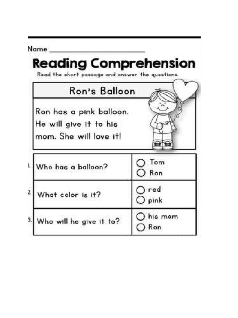 Reading Passage KG2 Jan 2021 | PDF