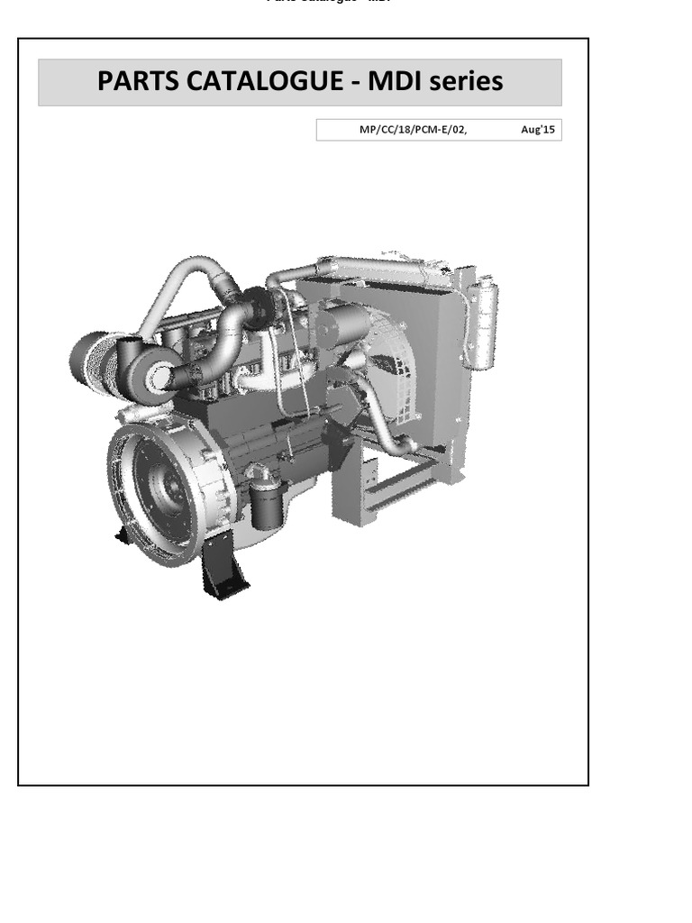 Parts Catalogue - MDI | PDF | Internal Combustion Engine | Manufactured ...