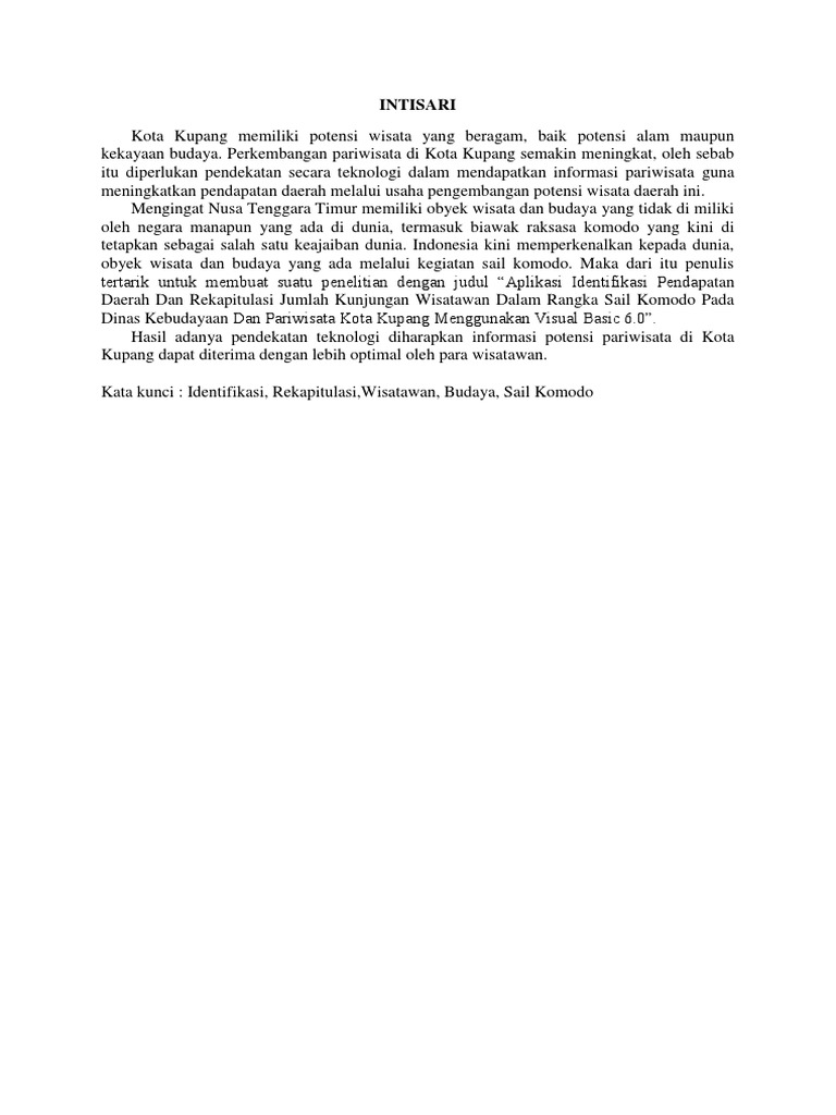 INTISARI Skripsi | PDF