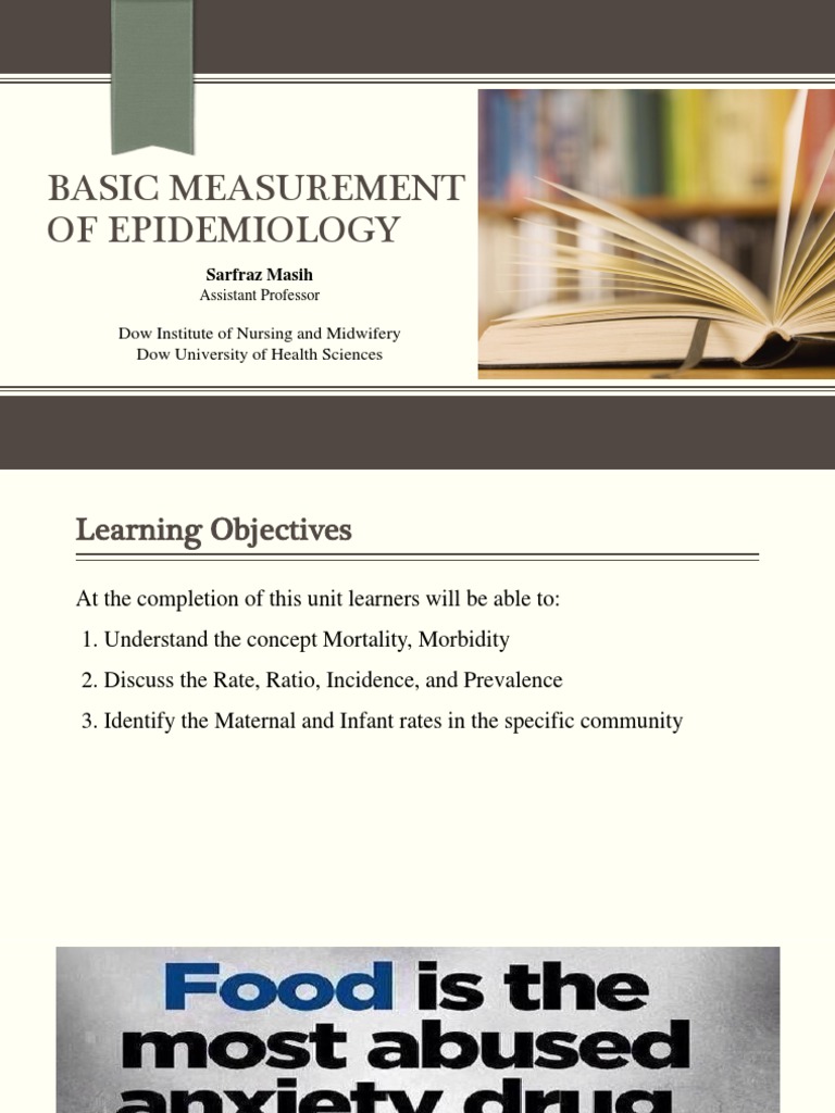 Basic Measures of Epidemiology | PDF | Incidence (Epidemiology) | Ratio