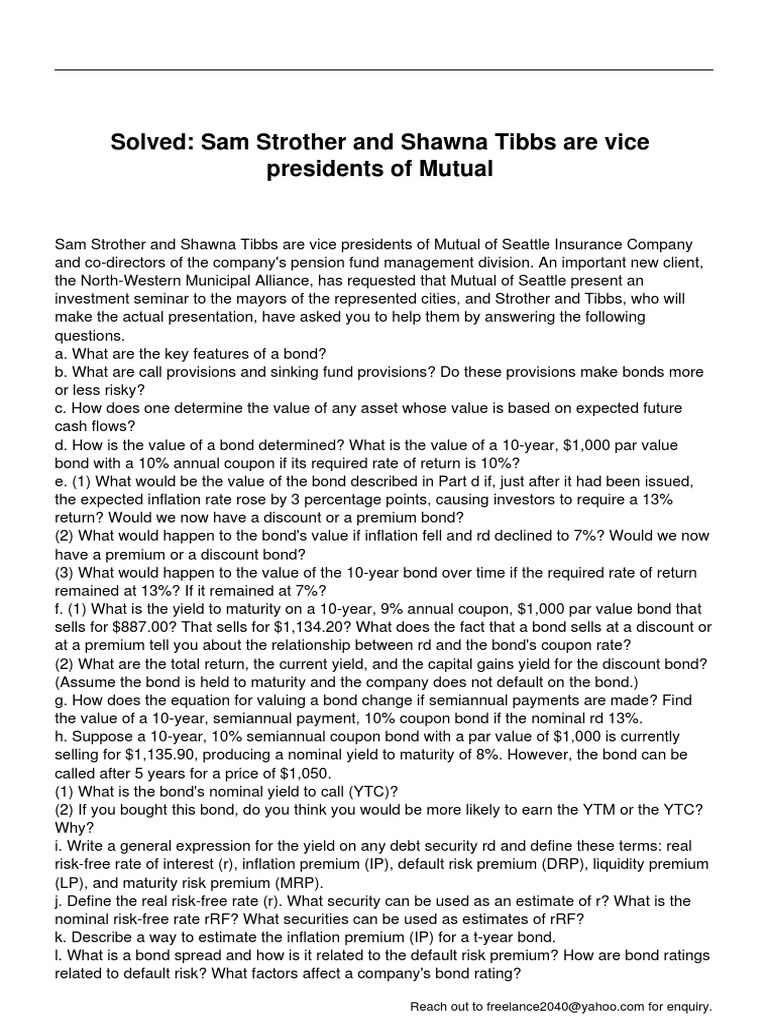 Investment Seminar for Municipal Alliance | PDF | Bonds (Finance ...