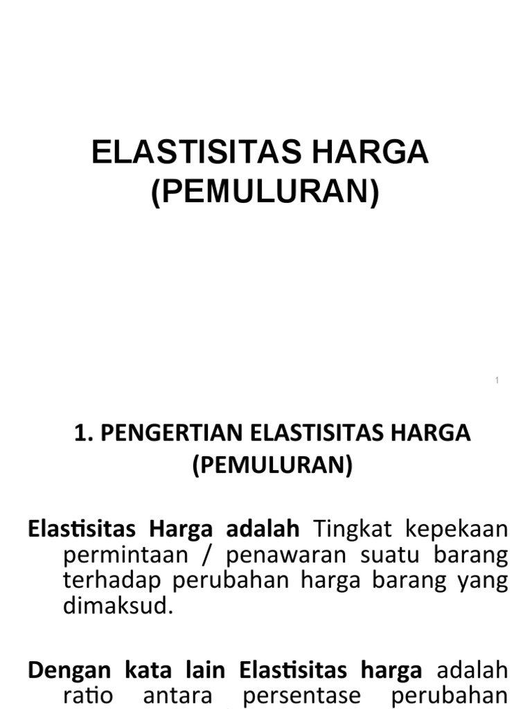 5-7 - Elastisitas Harga | PDF