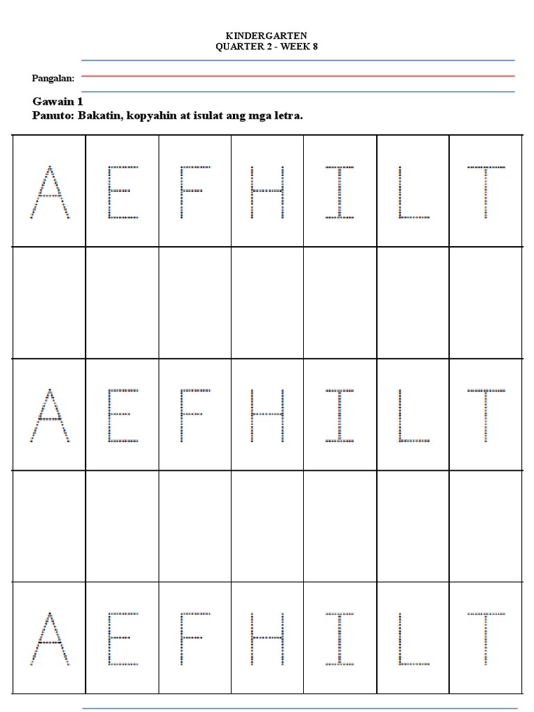 Kindergarten q2 Week 8 | PDF