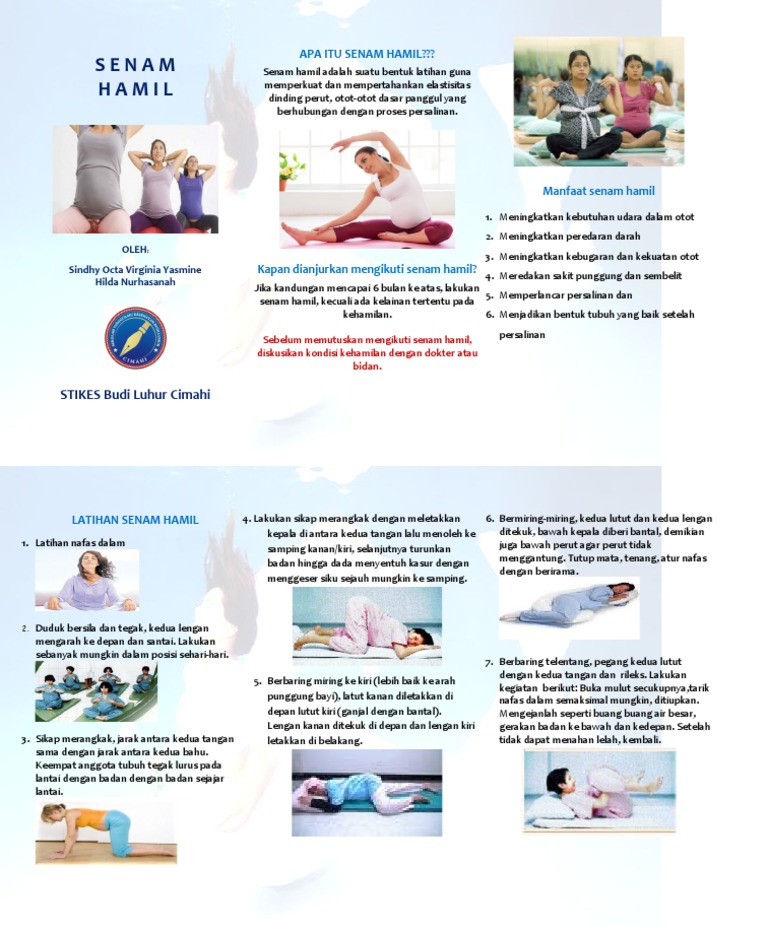 Leaflet Senam Hamil | PDF