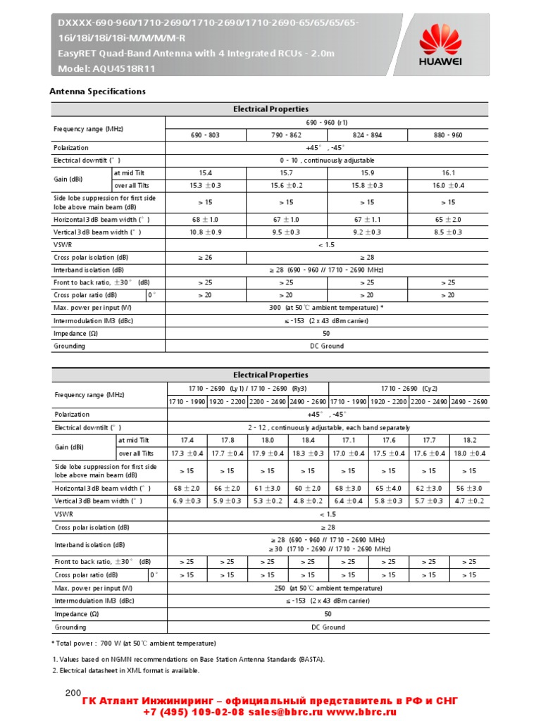 AQU4518R11 | PDF | Radio Technology | Electrical Engineering
