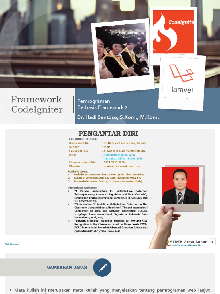 Pertemuan 1 Pemrograman Berbasis Framework 2 | PDF