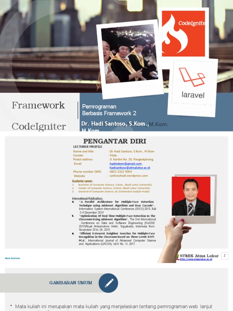 Pertemuan 1 Pemrograman Berbasis Framework 2 | PDF