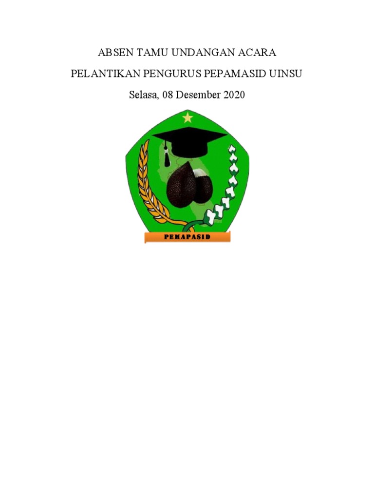 Absen Tamu Undangan Acara | PDF