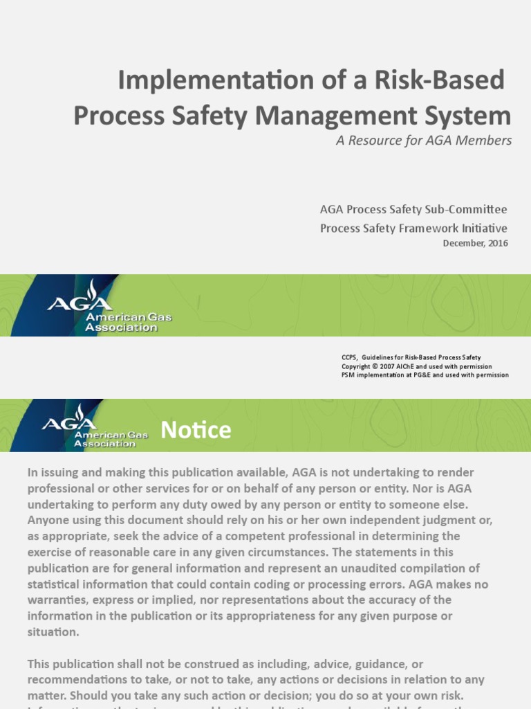 Implementation of A Risk-Based Process Safety Management System | PDF ...