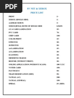 Photocopy Rate List | PDF | Art