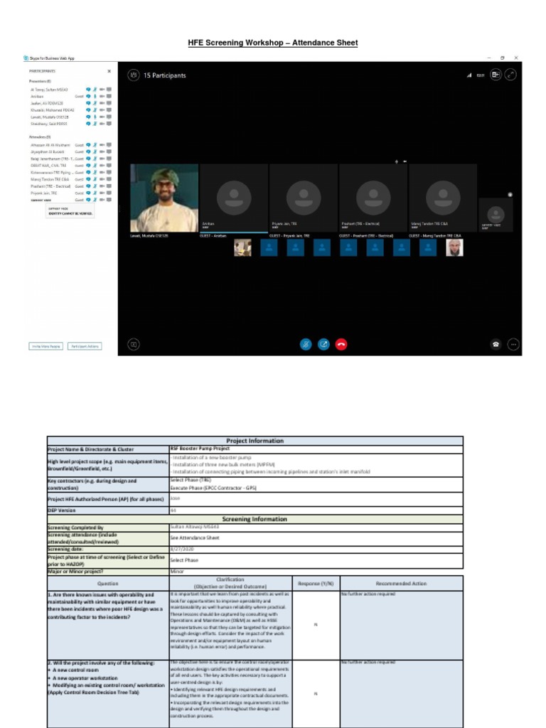 H.3. HFE Screening Worksheet | PDF | User Interface | Verification And ...