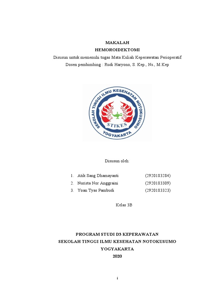 Panduan Hemoroidektomi dan Asuhan Keperawatan | PDF | Kesehatan Holistik