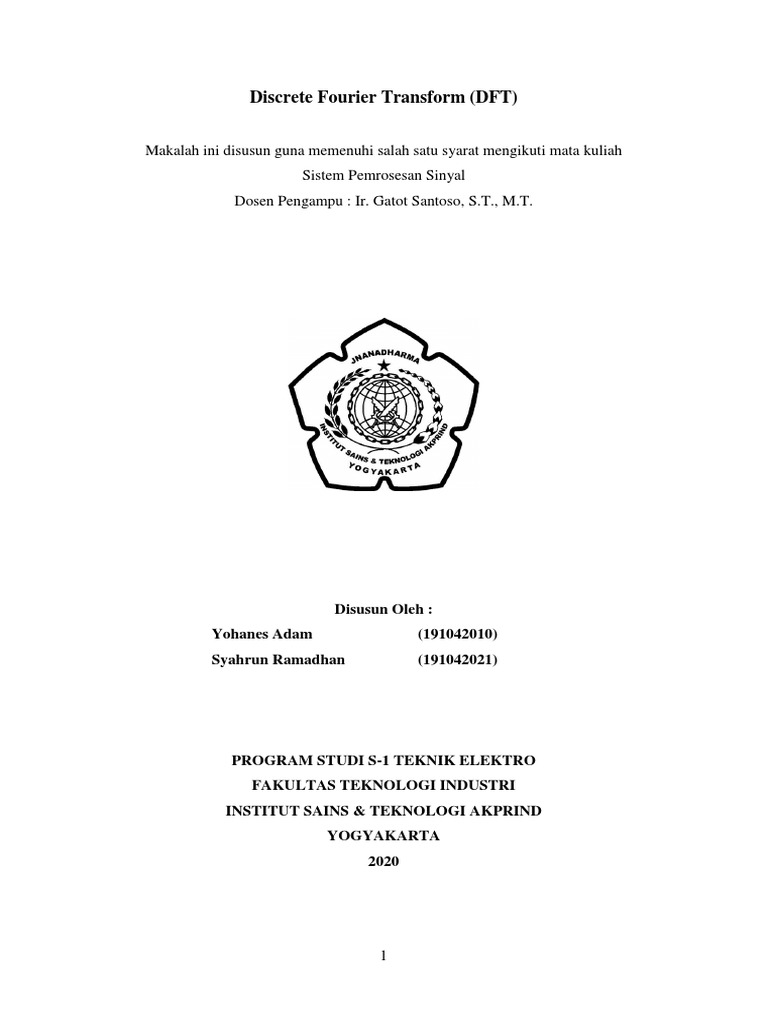 Discrete Fourier Transform (DFT) | PDF | Komputer
