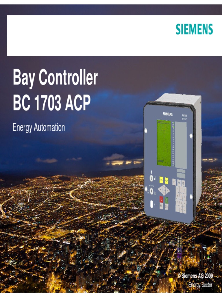 Siemens BC 1703 ACP Overview | PDF | Relay | Automation