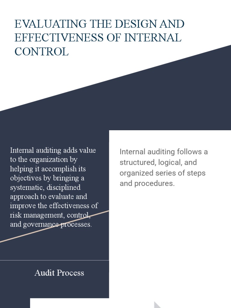 Evaluating Internal Control Design Effectiveness | PDF | Internal Audit ...