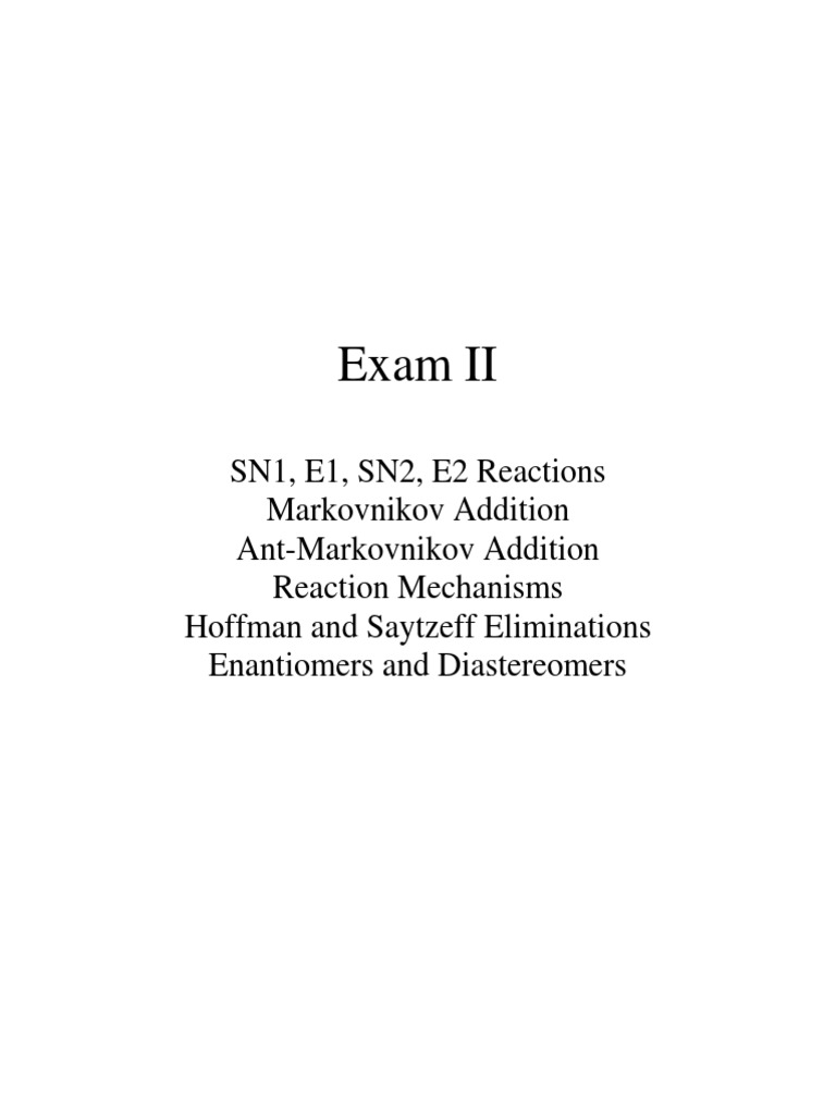 Sn12, E12 - Exam 2 Practice Problems and Keys | PDF | Chemical Reactions | Solvent