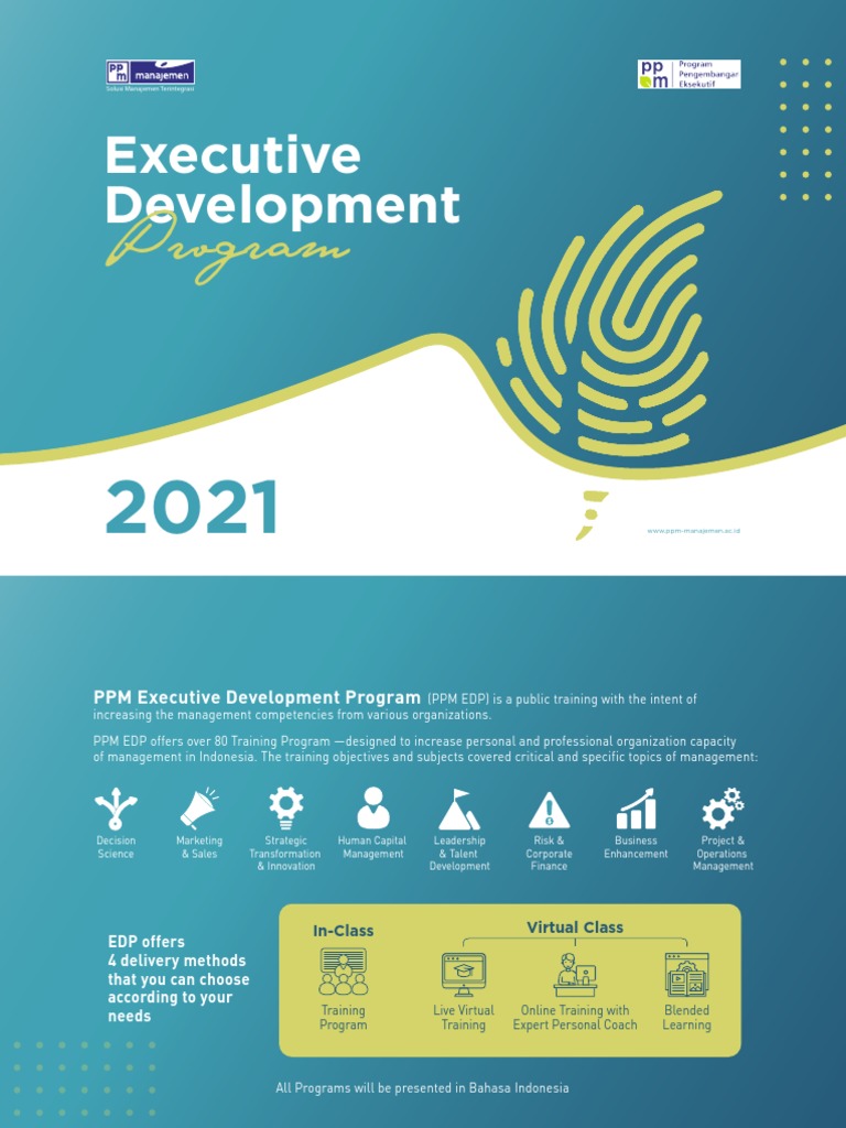 PPM Executive Development Program 2021 | PDF | Competence (Human ...