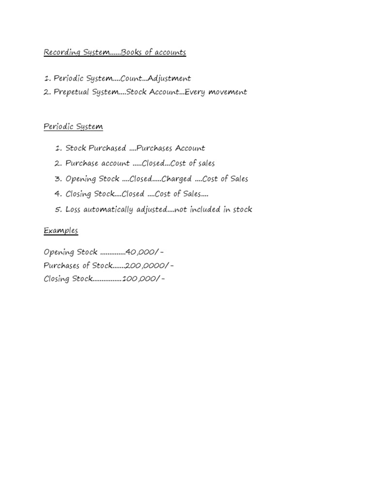 002.periodic Inventory System | PDF