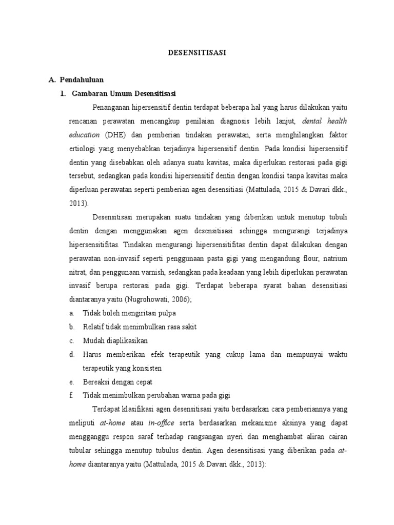 Desensitisasi | PDF