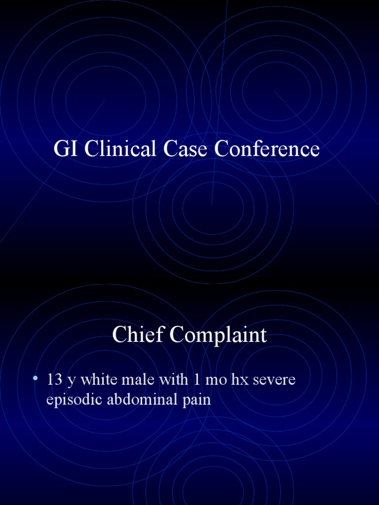GI Clinical Case Conference | PDF | Clinical Medicine | Medicine