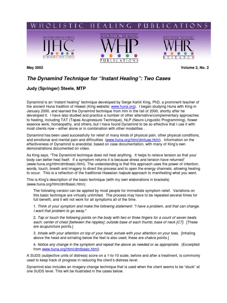 The Dynamind Technique For "Instant Healing" (PDFDrive) | PDF | Perception | Neuro Linguistic ...