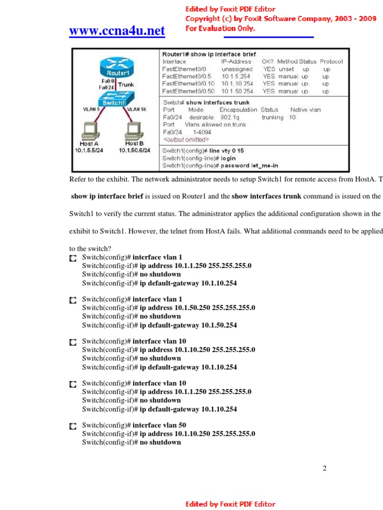 Ccna3 Final | PDF | Network Switch | Router (Computing)