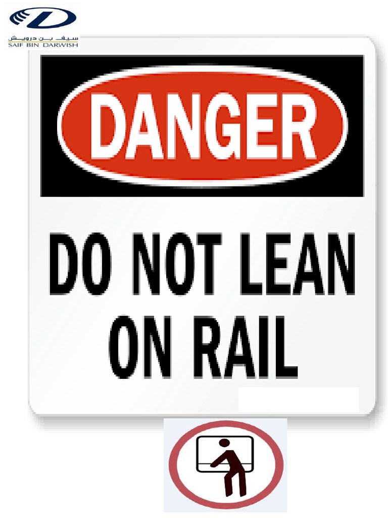 Do Not Lean The Hard Barricade Signage | PDF