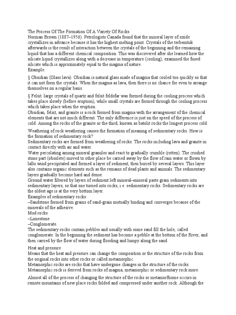 Contoh Explanation Text | PDF | Sedimentary Rock | Rock (Geology)