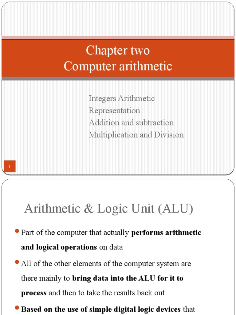 Chapter 2 Computer Arithmetic | PDF | Division (Mathematics) | Number ...