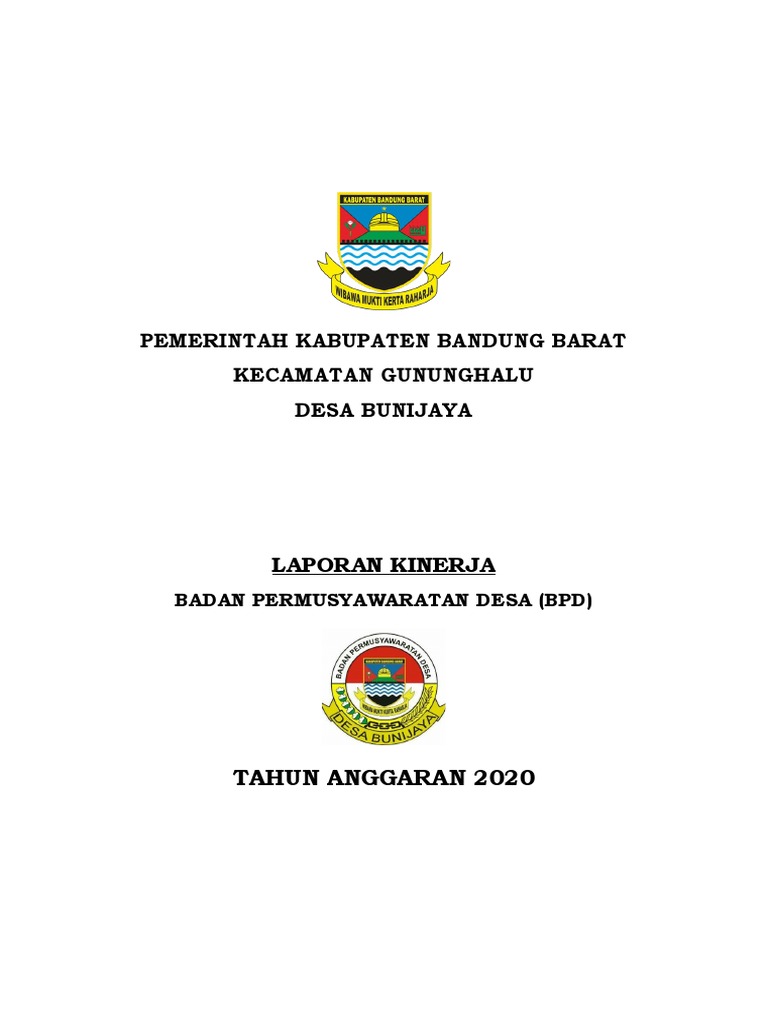 Contoh Laporan Kinerja BPD Sudah Edit (Sfile | PDF