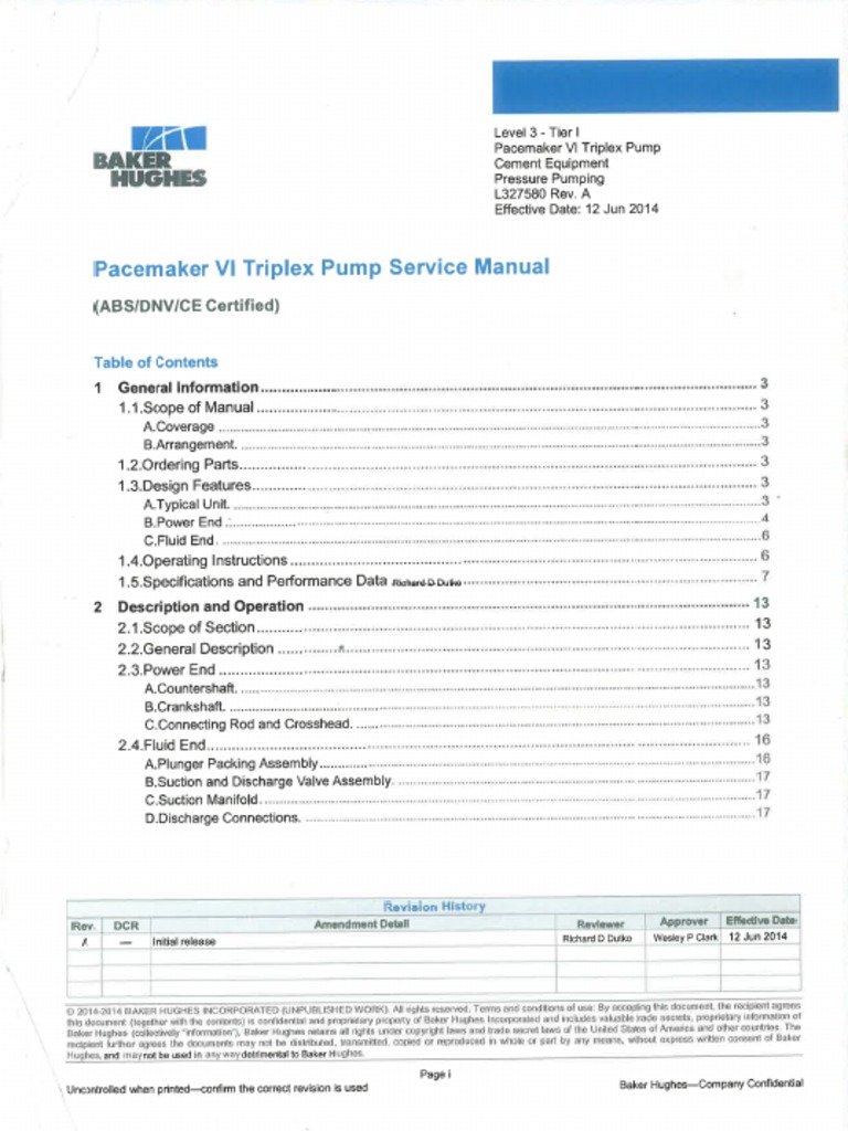 PACEMAKER service manual