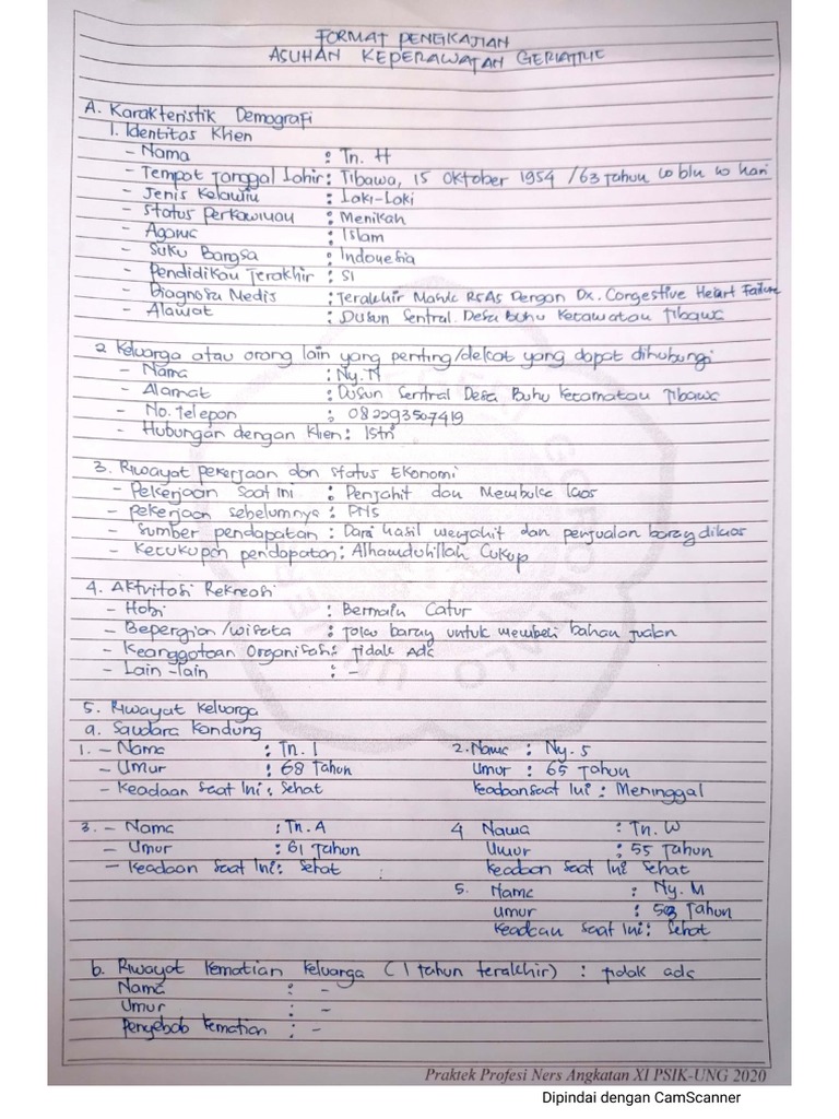 Contoh Askep Gerontik | PDF