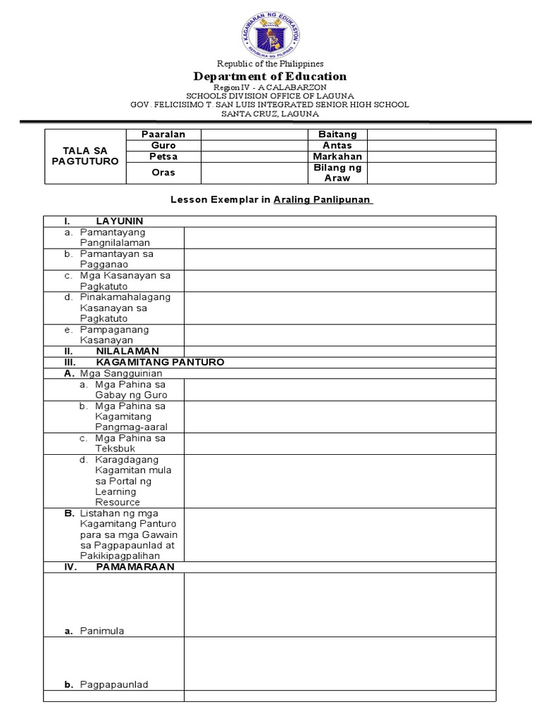 Ap Idea Le Template | PDF