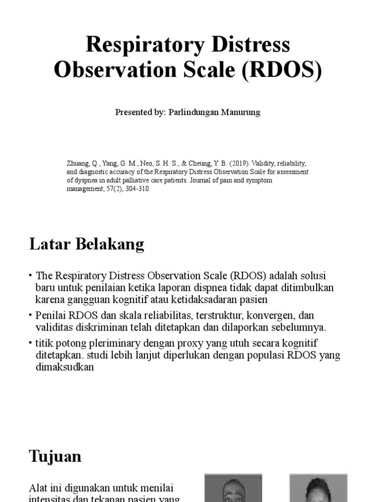 Respiratory Distress Observation Scale (RDOS) | PDF