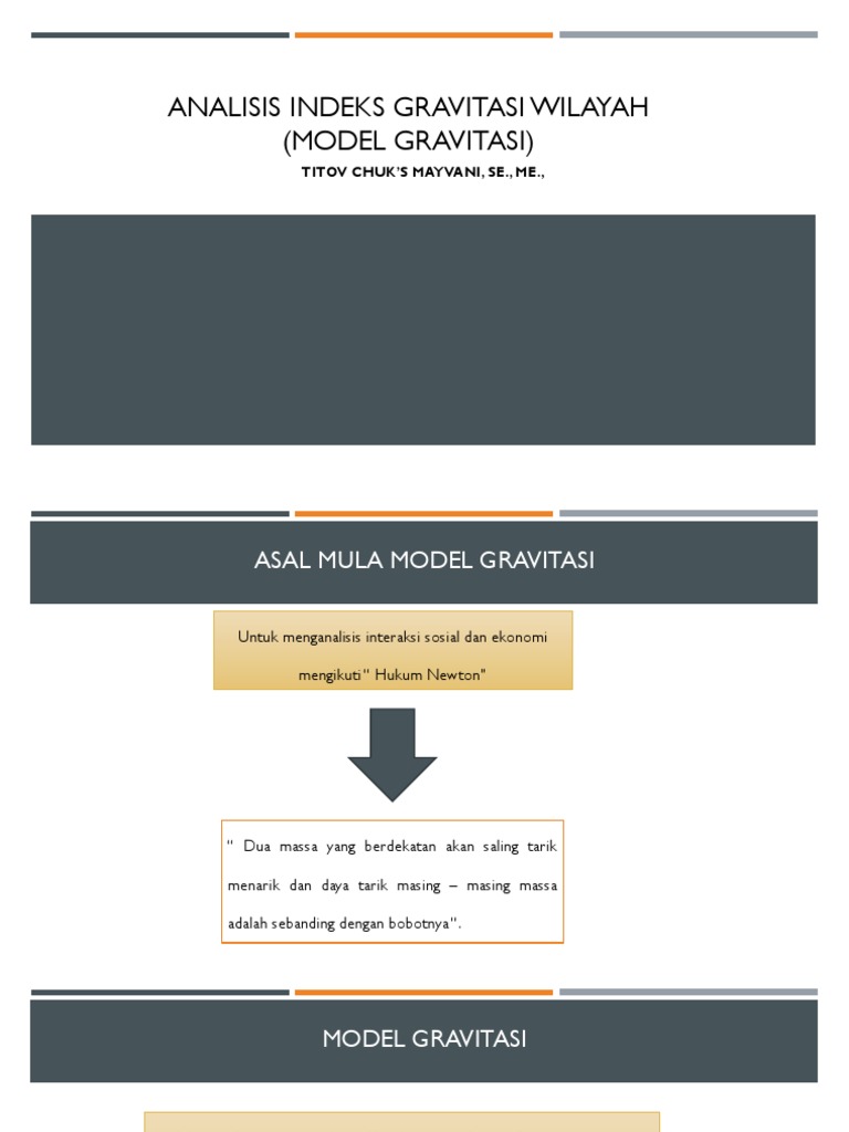 Analisis Indeks Gravitasi Wilayah | PDF